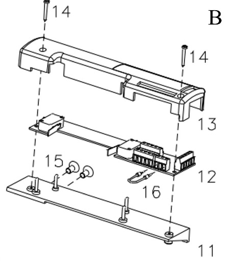 Spare parts gearmotor for rolling shutter : TERMINAL BOARD ACM (for old ...